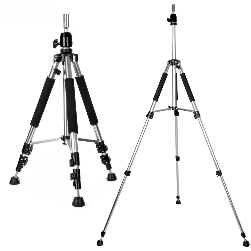 Adjustable Mannequin Head Stand Wig Head Aluminium Alloy Tripod Stand ...