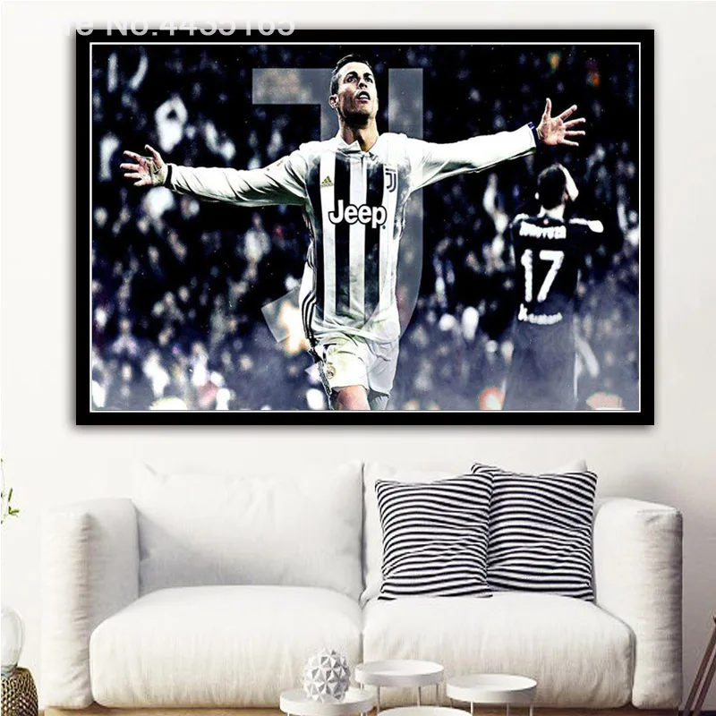 Cristiano Ronaldo Poster Real Madrid Super Star Soccer Footballl King ...