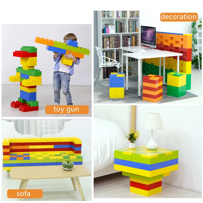 Extra Large Particles Building Blocks 4 Types Assembled Castle MOC DIY ...