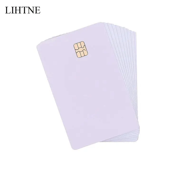 100 pces sle 4442 chip inteligente ic cartões em branco pvc ic cartões ...