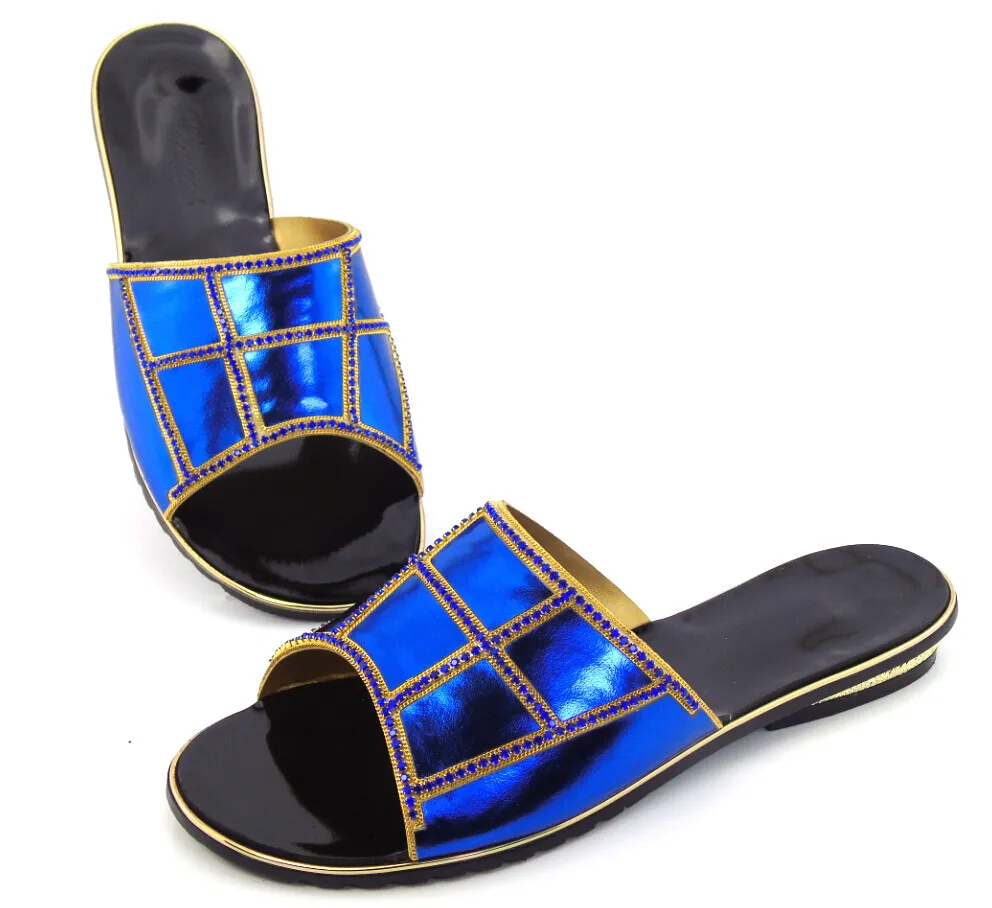 Doershow Nice-looking Design African Sandals Sexy Lady Shoes In Royal ...
