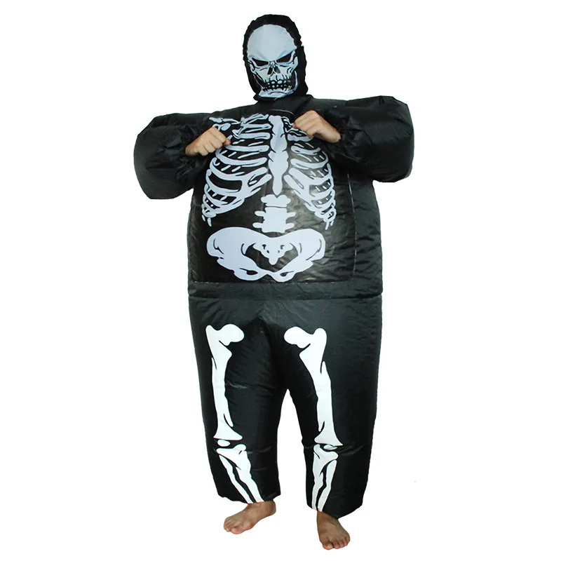 Centuryestar Skeleton Ghost Inflatable Costume Adult Funny Blow Up Suit ...
