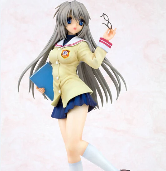 Anime game CLANNAD Sakagami Tomoyo Cute school girl PVC Action Figure ...