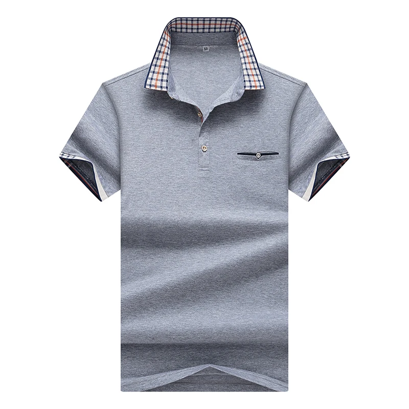Polo Men Shirt Mens Short Sleeve Solid Shirts Camisa Polos Masculina