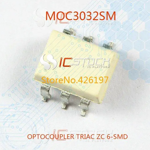 무료 배송 MOC3032SM OPTOCOUPLER TRIAC ZC 3032 SMD MOC3032 3 개|triac dimmer ...
