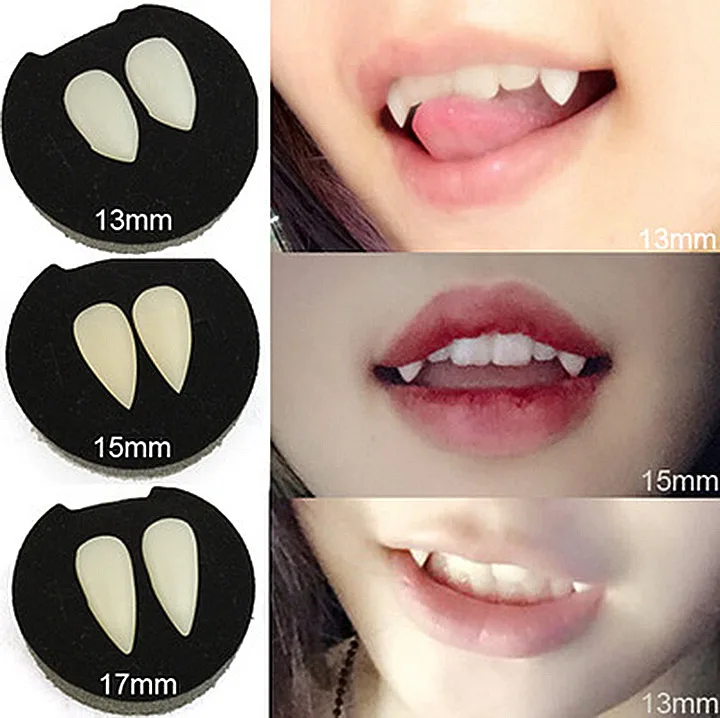 Full Sizes Medical Resin Zombie Teeth for Halloween Costumes Toy Tooth ...