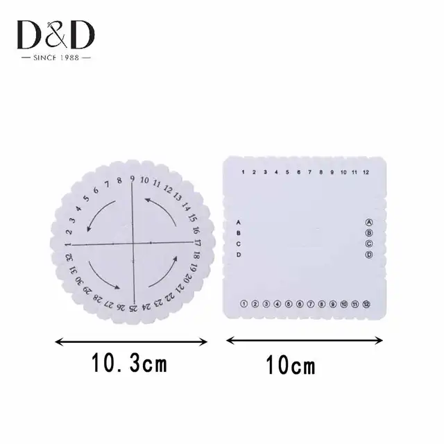 Round&Square Knitting Kumihimo Disc Disk Braided Rope Knot Weaving ...