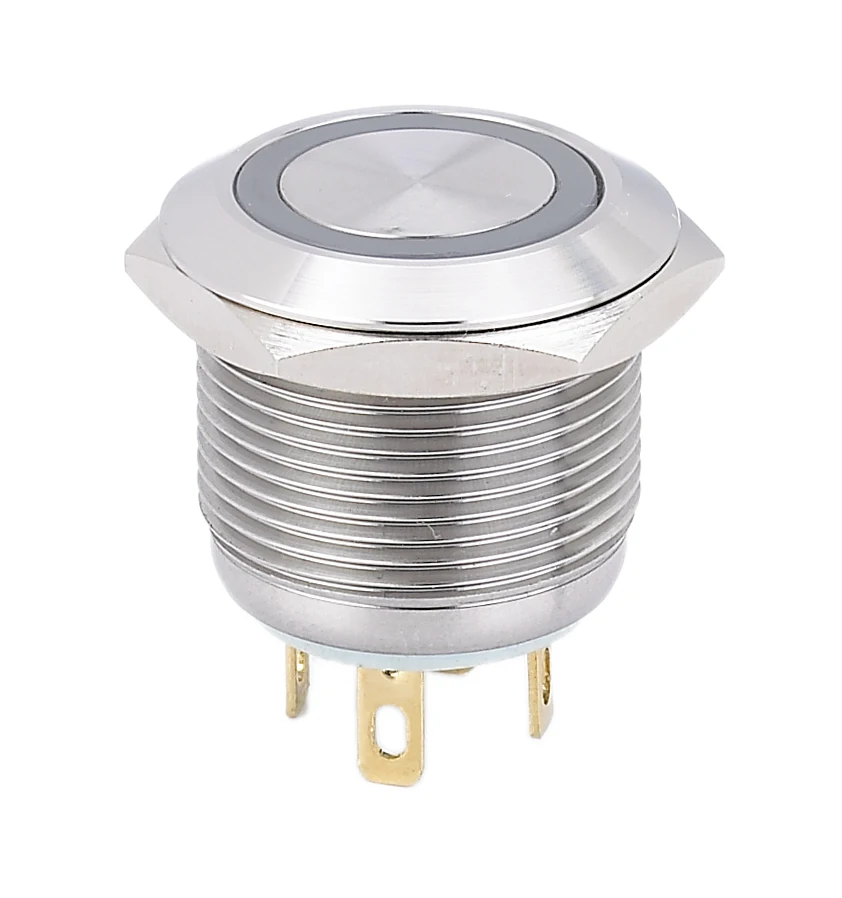 19mm de acero Inoxidable interruptor de botón iluminado Anillo Ls19|switch switch|switch ...