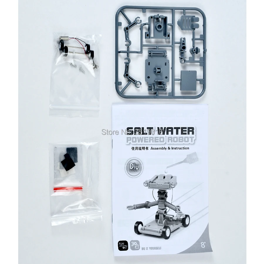 DIY Construction Salt Water Powered Robot Toys Science and Technology ...