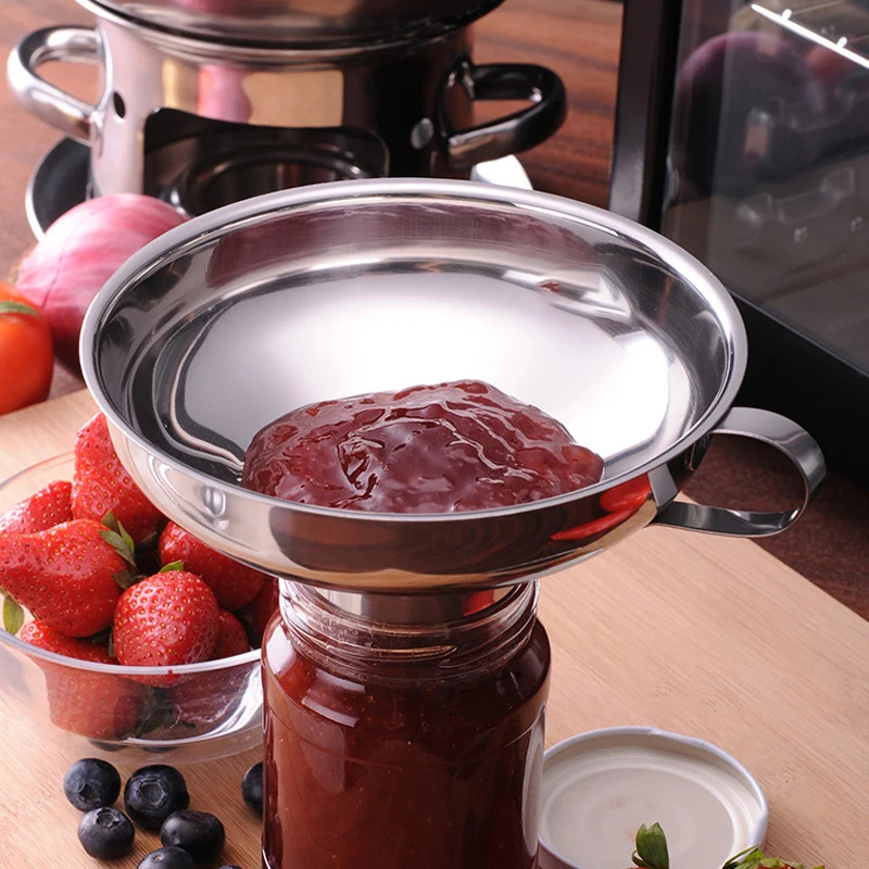 Stainless Steel Wide Mouth Funnel Can Funnels for Canning Food Powder ...
