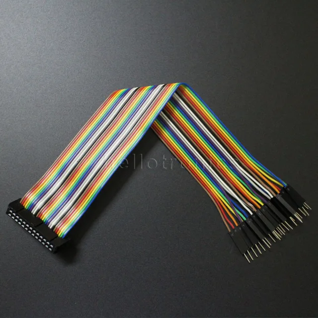 Wholesale 100 Pcs/Lot 26 Pin GPIO Socket Connector to Male Pins 200mm ...