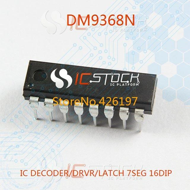 送料無料DM9368N icデコーダ/drvr/ラッチ7seg 16dip 9368 DM9368 3ピース|decoder ic ...