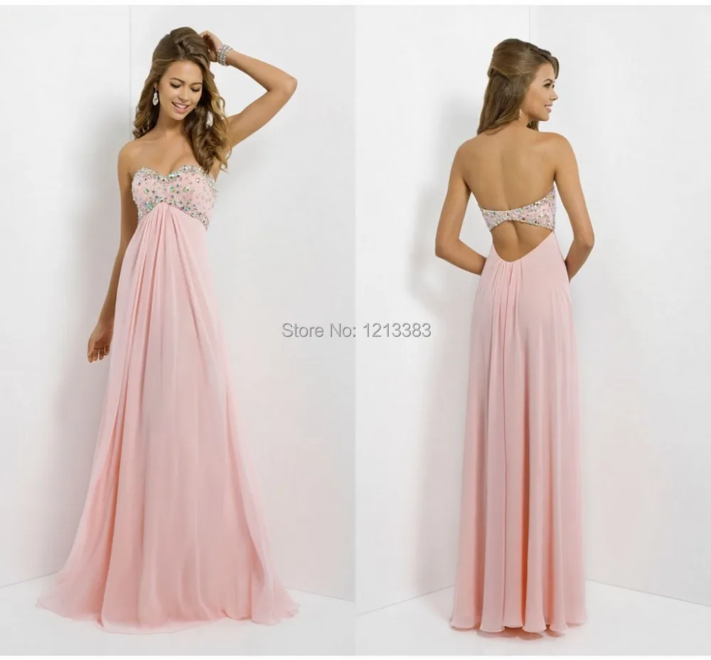 Low Cut Back Evening Dresses