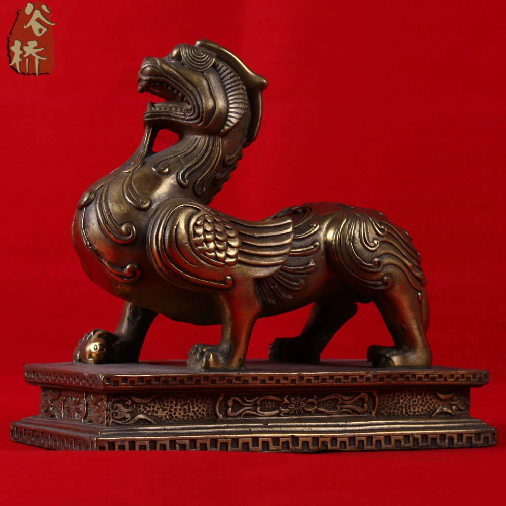 Bronze sculpture, apotropaic big decoration transhipped exorcise evil ...