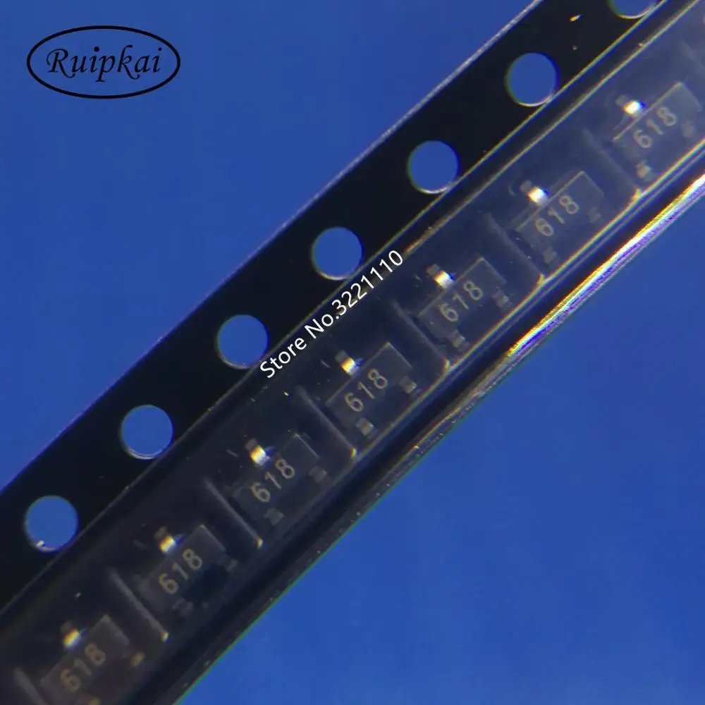 50pcs Fmmt618 Sot-23 Marking :618 Npn Silicon Power (switching) Smd ...