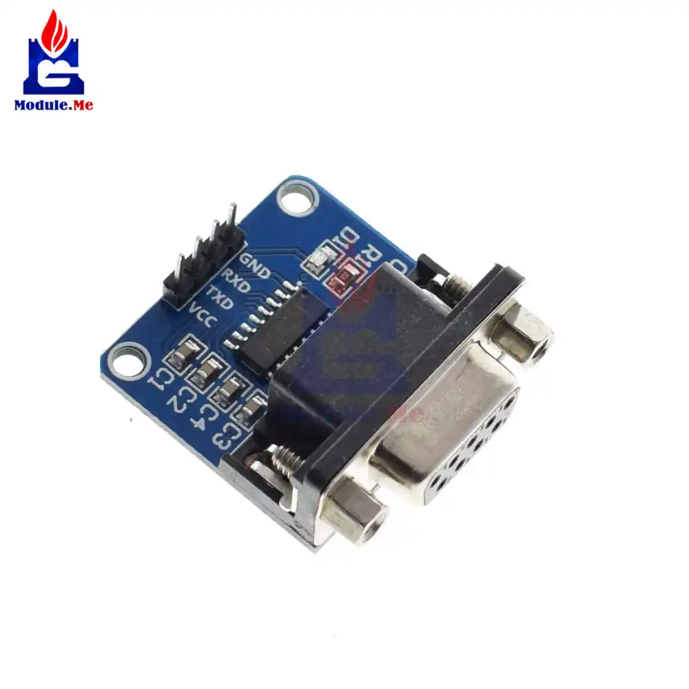 MAX3232 RS232 to TTL Serial Port Converter Module DB9 Contor MAX232 Diy ...