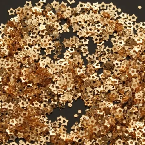 Tiny 3mm star sequins, center hole, over 500 different colors for your ...