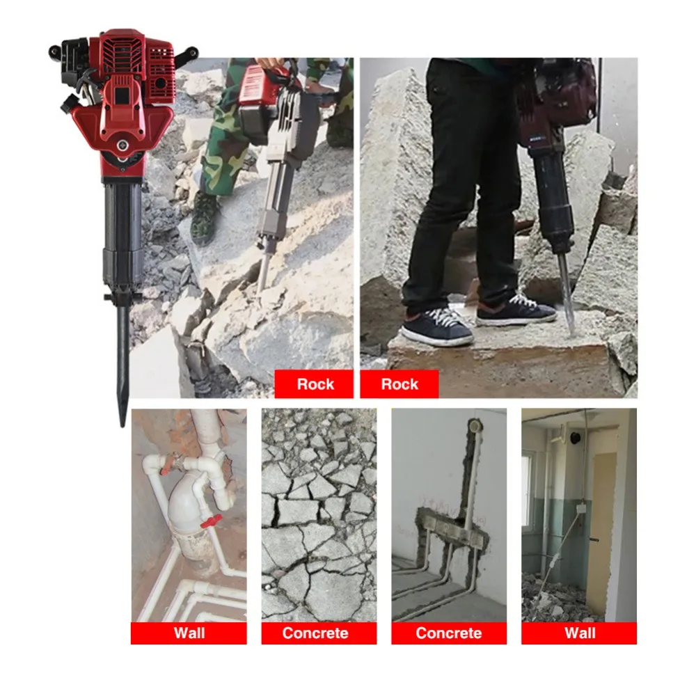 Two-stroke Gasoline Big Power Pile Driver Earth Drill Ground Drill ...