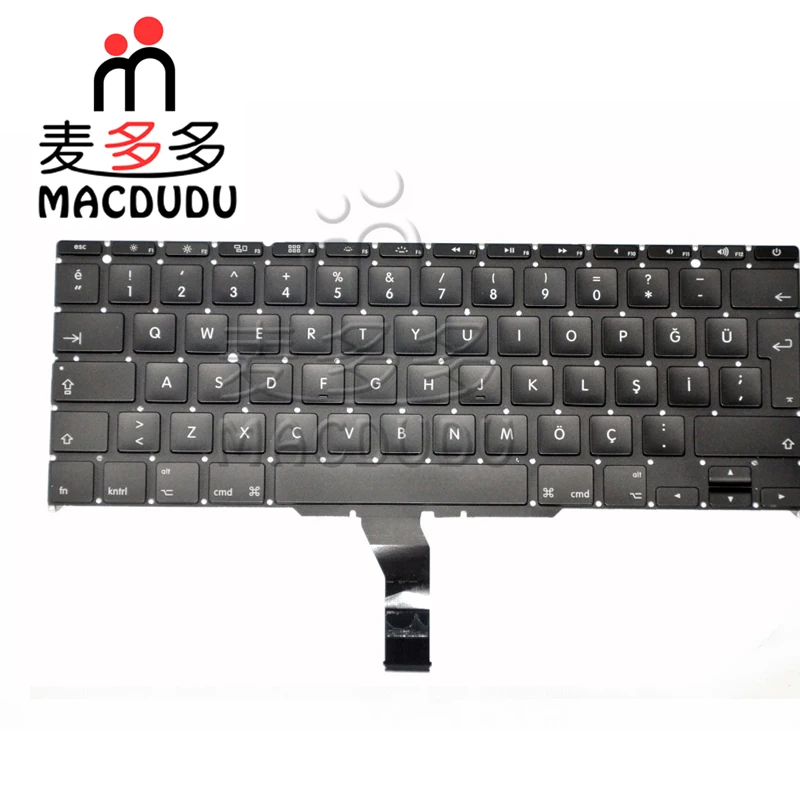 New Turkey Turkish QWERTY Keyboard for Macbook Air 11'' A1370 A1465 ...