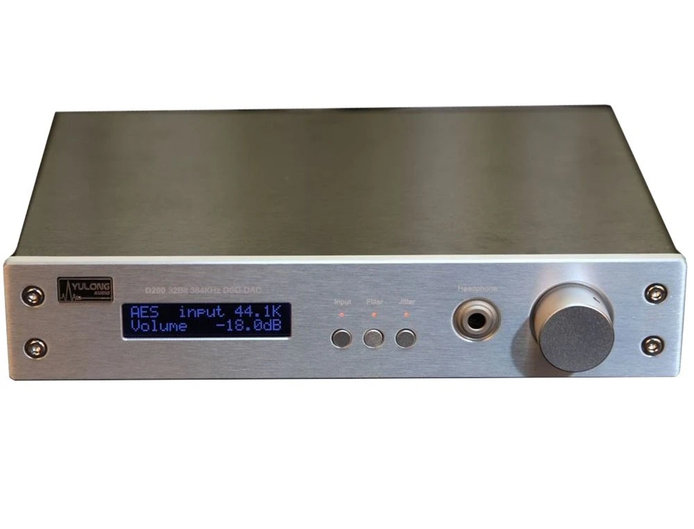 Yulong D200 32Bit/384 KHz ESS9016 DSD DAC Headphone Amplifier Prata ...