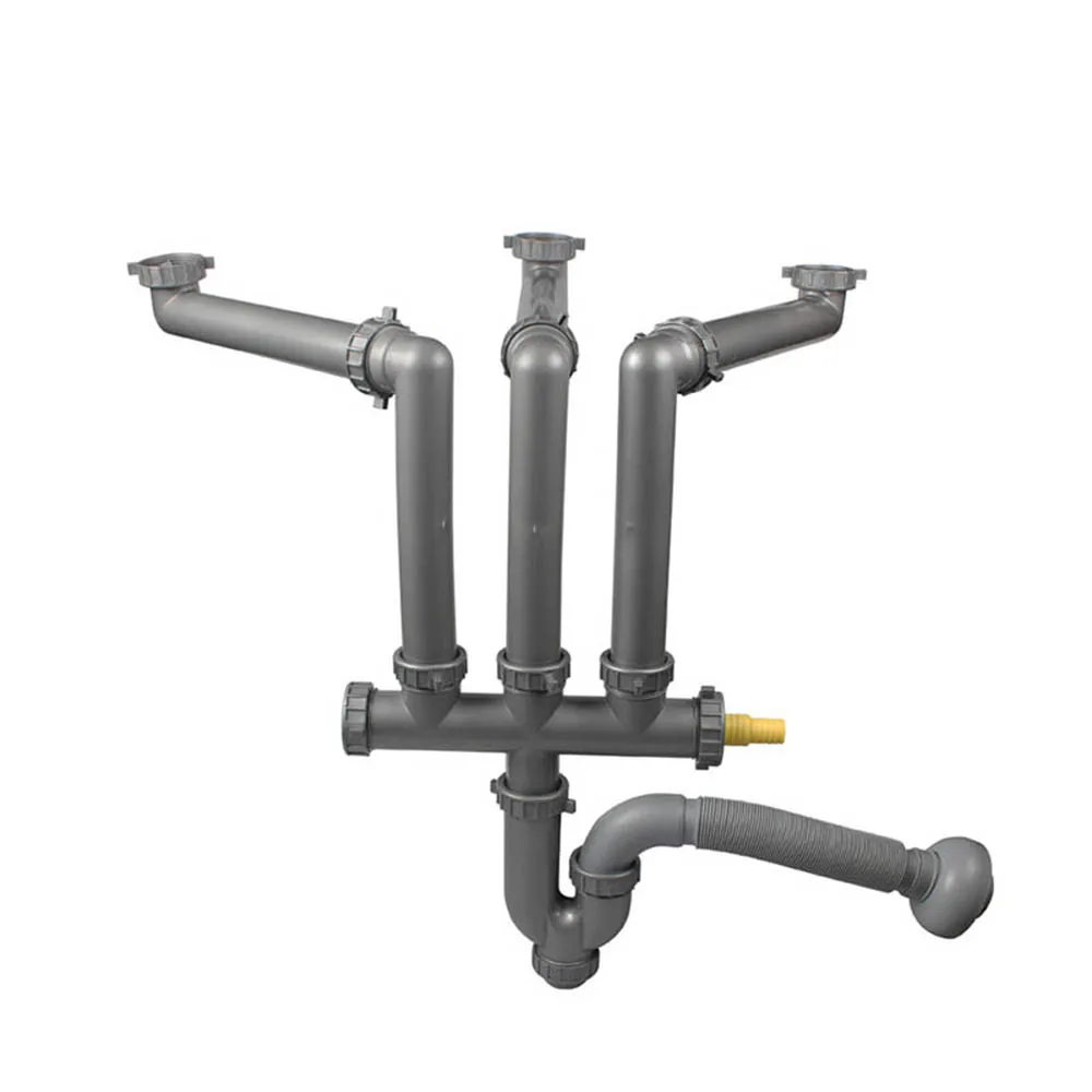 Talea-Triple-Drianpipe-sink-basin-drain-pipe-kit-with-overflow-baisn ...