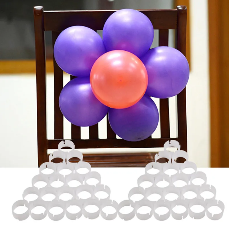 100Pcs Balloon Arche Buckle Plastic Balloon Connector Clip Balloon ...