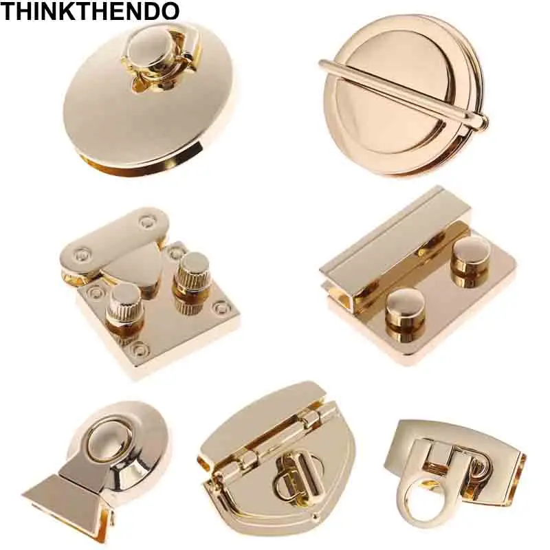 Logam-Gesper-Turn-Lock-Kunci-Twist-untuk-DIY-Tas-Tas-Kerajinan-Dompet ...