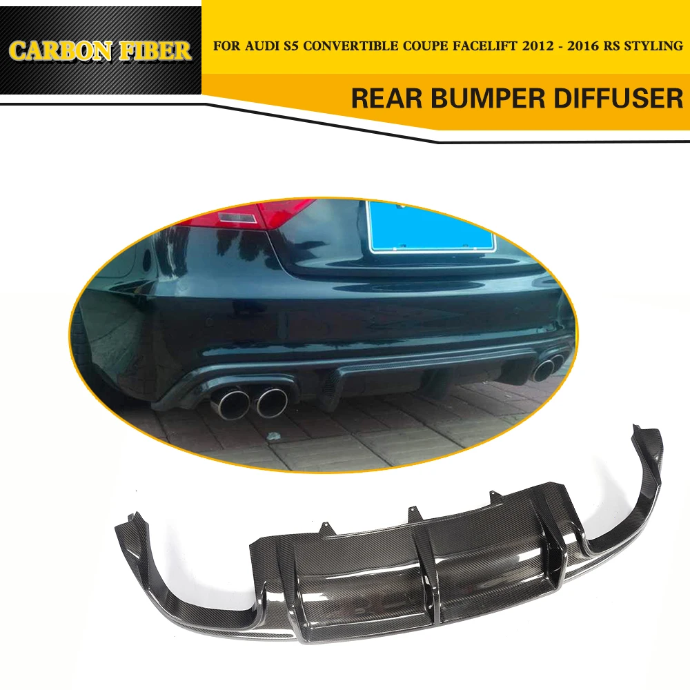 Rear Diffuser Lip For Audi A5 Sline S5 Convertible Coupe 2012 2016 Non