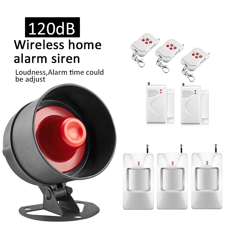New Wireless Home security loud speaker alarm Big horn Security Alarm ...
