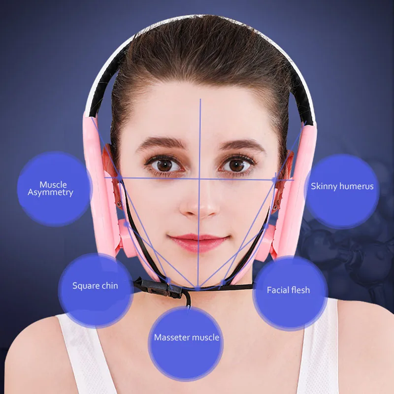 Thin Face Corrector Facial Masseter Cheekbone Chin Slimming Thin Mask V ...