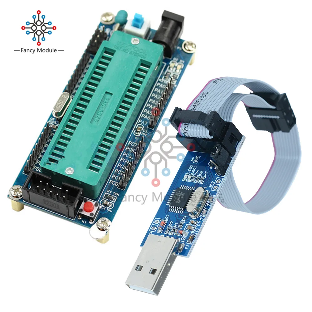 Scheda di sistema minima AVR ATMEGA16 ATmega32 + programmatore USB ISP USBasp per ATMEL|board ...