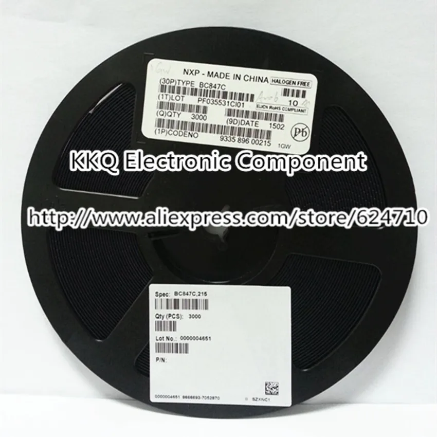 100 unids BC847C 1GW 1Gt 1Gp 1G BC847 SOT23 Transistor Diodos SMD SOT ...