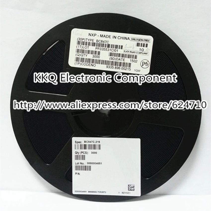 100 unids BC847C 1GW 1Gt 1Gp 1G BC847 SOT23 Transistor Diodos SMD SOT ...