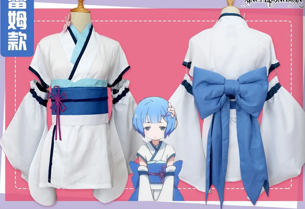 Anime Re:Zero kara Hajimeru Isekai Seikatsu Cosplay Costume Child Rem ...
