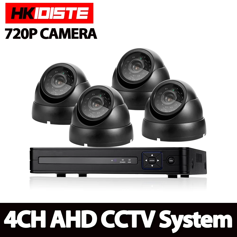 AHD 4CH 1080N HDMI DVR 2000TVL 720P HD indoor outdoor Security Camera ...