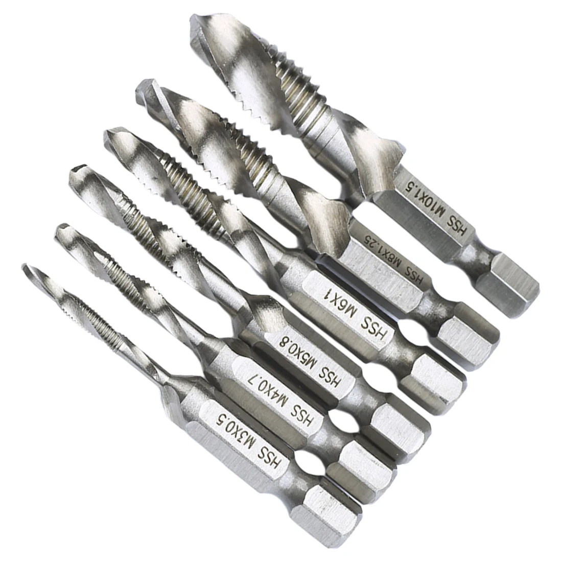 1 4 Hex Shank Metric Screw Taps Drill Bits M3 M4 M5 M6 M8 M10 Thread