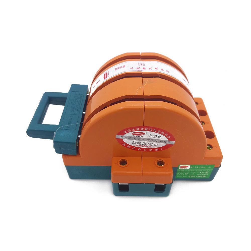 AC380V63A Heavy Duty Three Poles Double Throw Knife Disconnect Switch ...