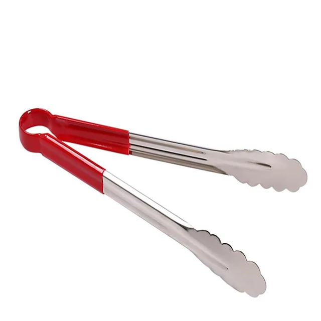 Stainless Steel Food Clip Kitchen Bake Tool Bread Barbecue Steak Folder ...