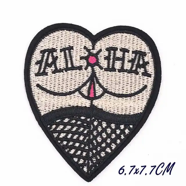 1PCS Sexy woman girls fashion patch Apparel embroidered Sew on Iron on ...