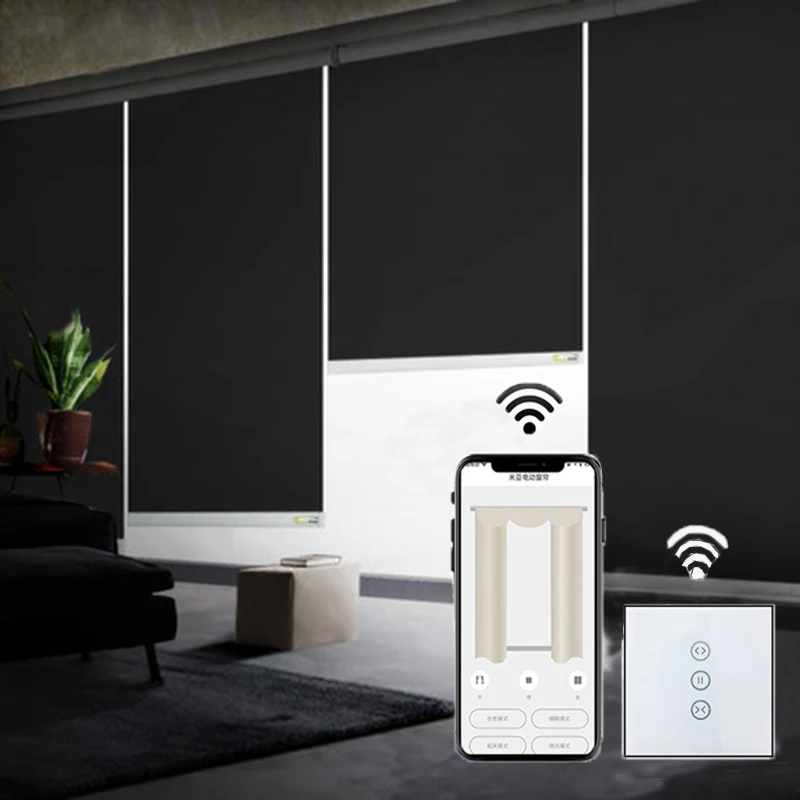 Motor-tubular-est-ndar-S-para-cortina-interruptor-de-pared-con-wifi ...