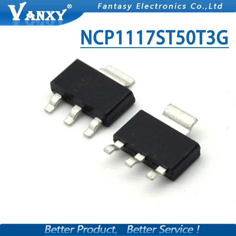 10pcs/lot NCP1117ST50T3G NCP1117 1117-5 SOT-223 5V New Original in ...