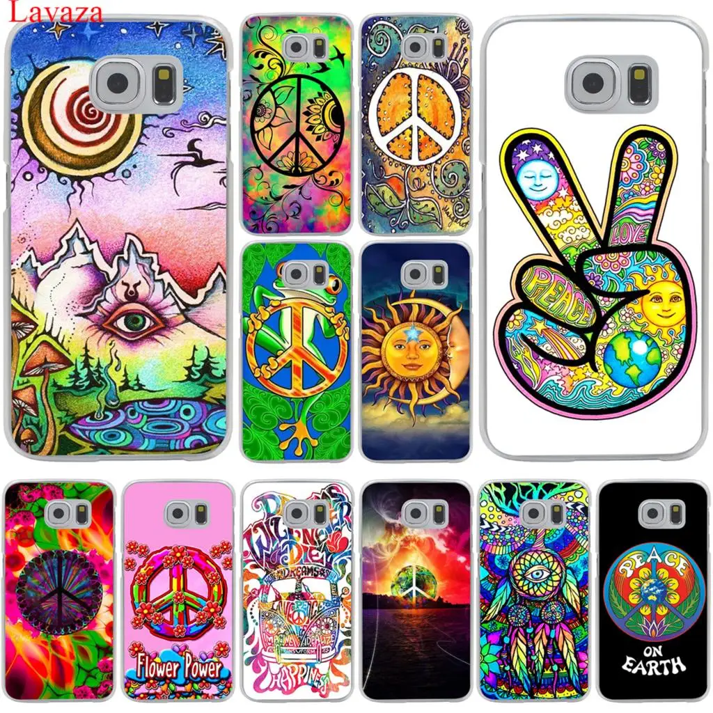 Lavaza Hippy Hippie Psychedelic Art Peace Hard Transparent Phone Case ...