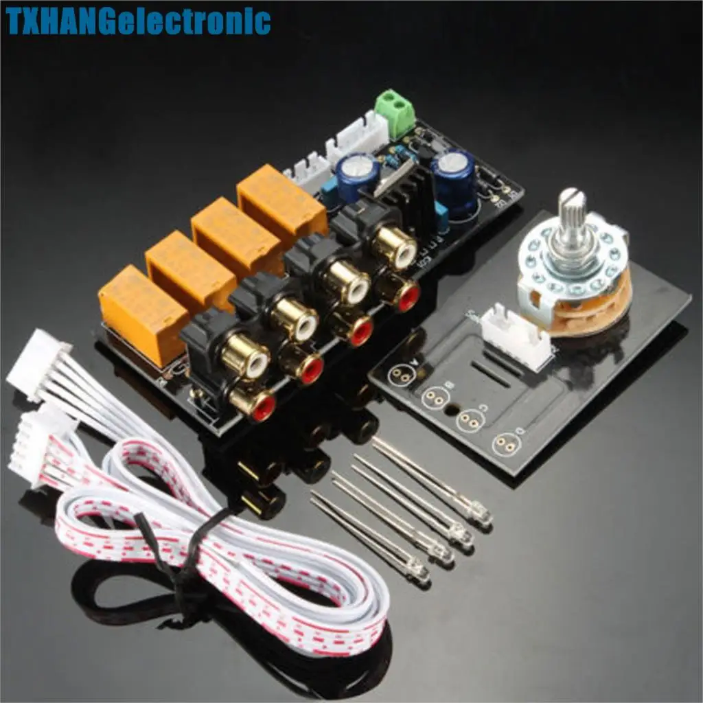Audio Input Signal Selector Relay Board Signal Switching Amplifier Board Rca In Integrated