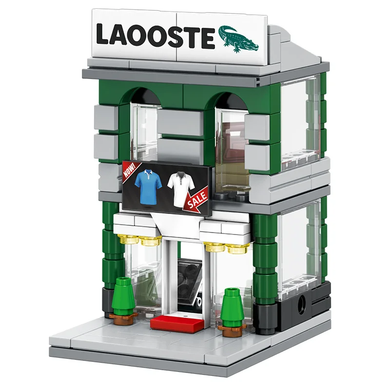 City Mini Street Building Blocks Compatible legoed Retail Store 3D ...