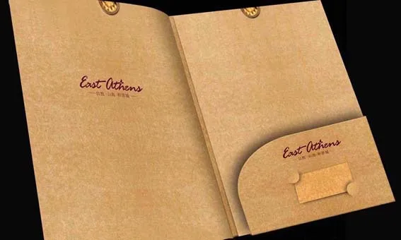 Custom Printed A4 Presentation Folders with sheet pocket and business ...