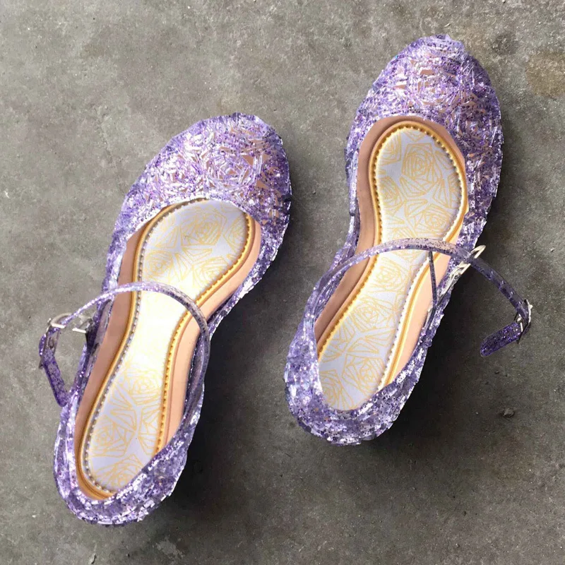 Monkids Anna Elsa Princess Girls Sandals Cinderella Shoes Children ...