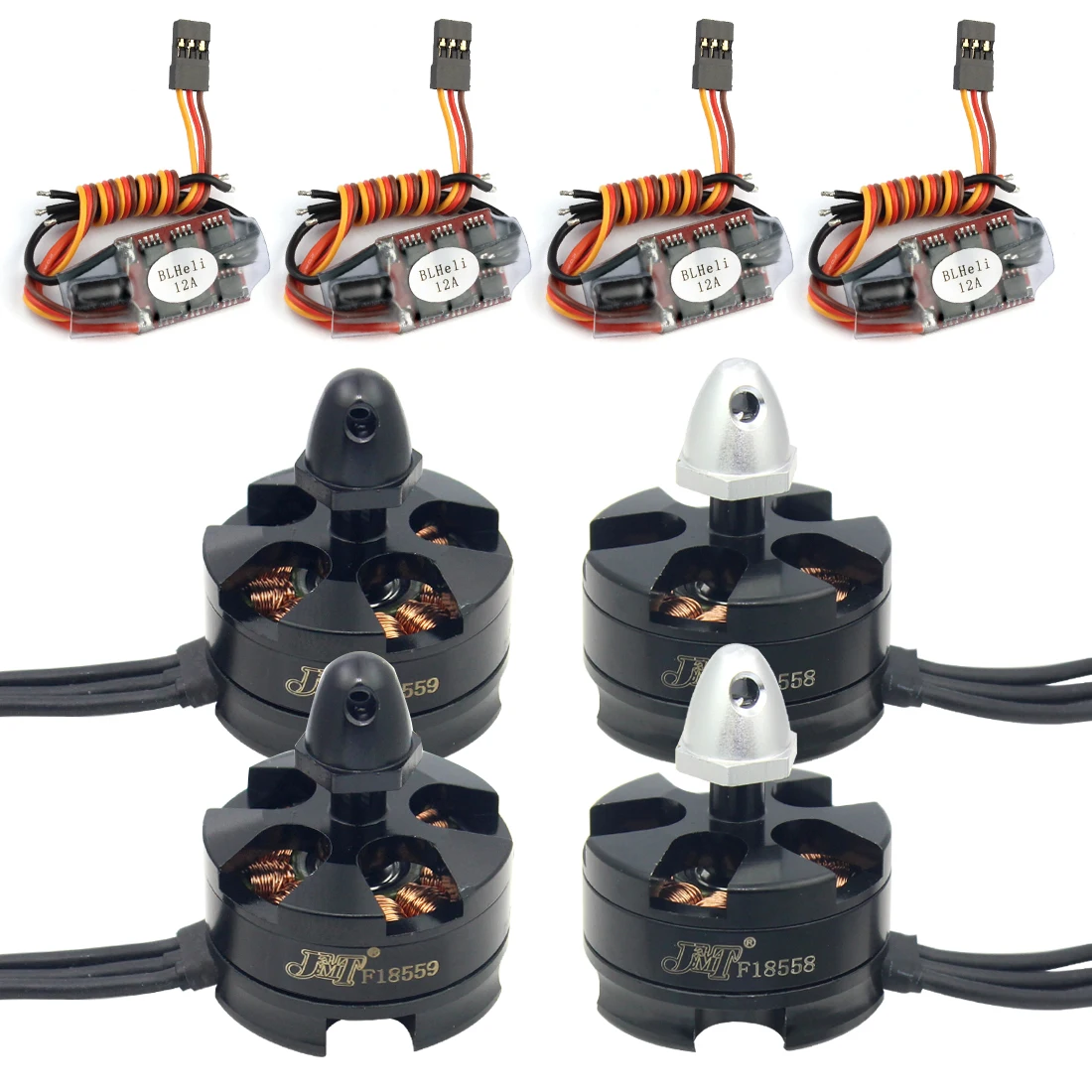 Fpv Racer Helicopter Motor Esc Combo Blheli 12a Esc 2204 2300kv Motor ...