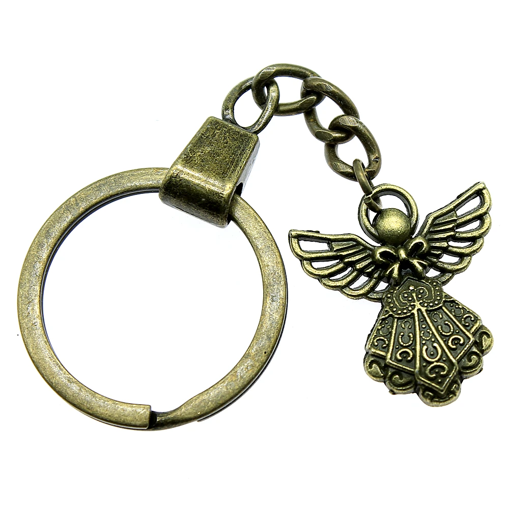 WYSIWYG Angel KeyChain, Handmade Angel Key Chain, Vintage 26x23mm Angel ...