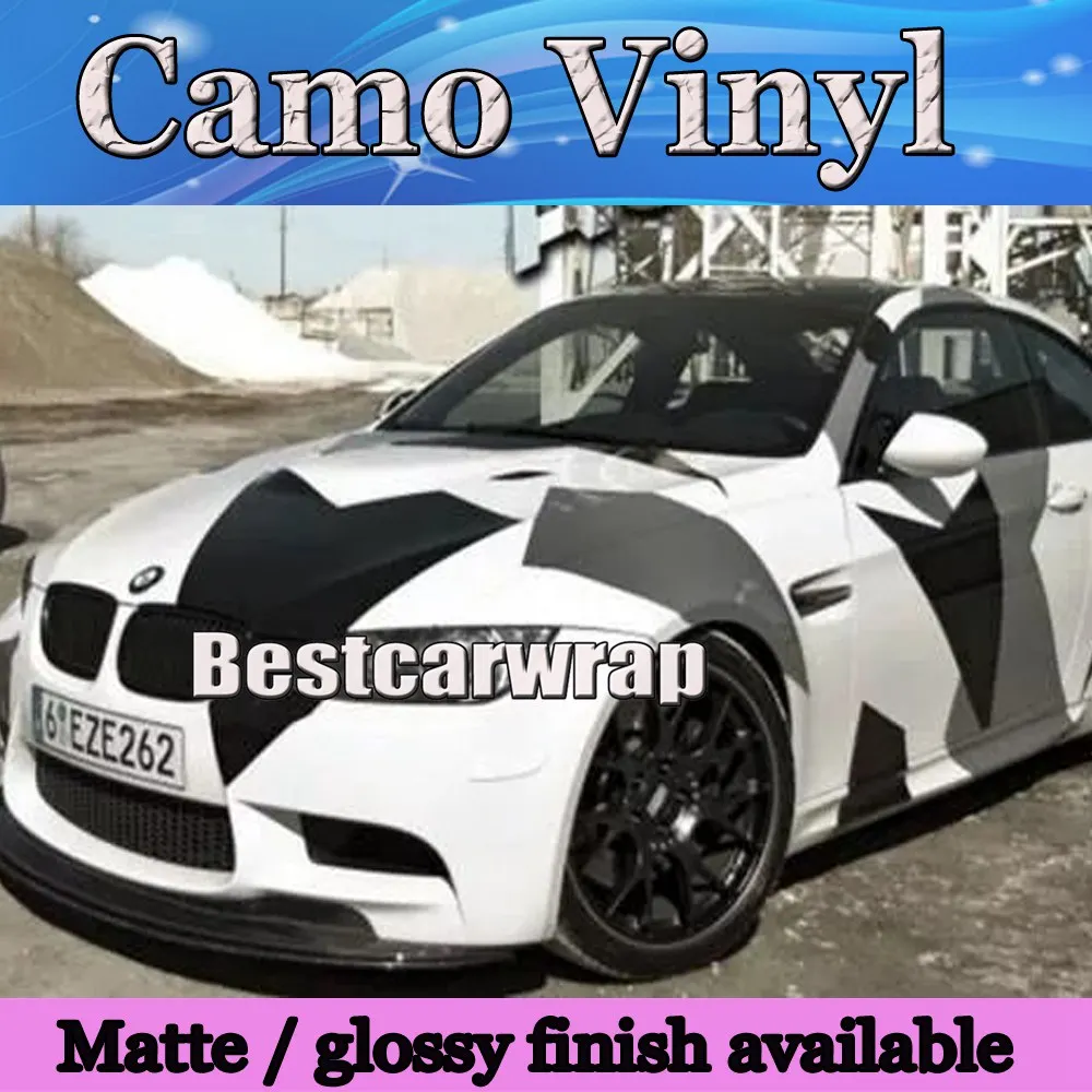 Pixel Large Camo Vinyl Full Car Wrap Styling With Air Rlease Gloss ...