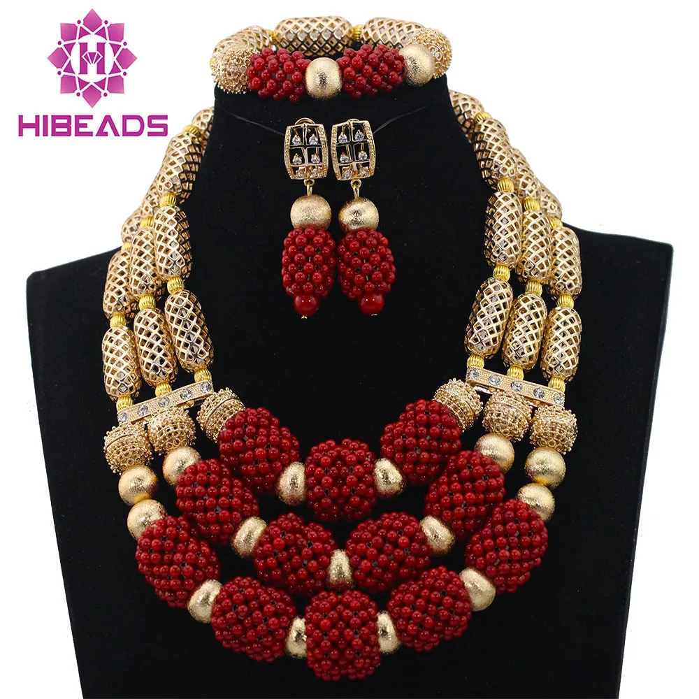 Hot Wine Red Coral Pendant Wedding Necklace Set Real Coral Beads Women ...